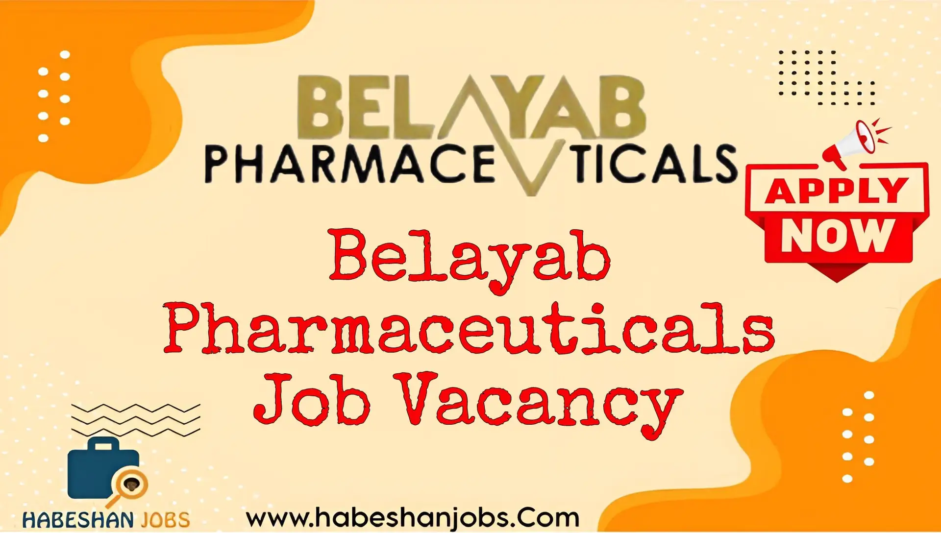 Belayab Pharmaceuticals Job Vacancy