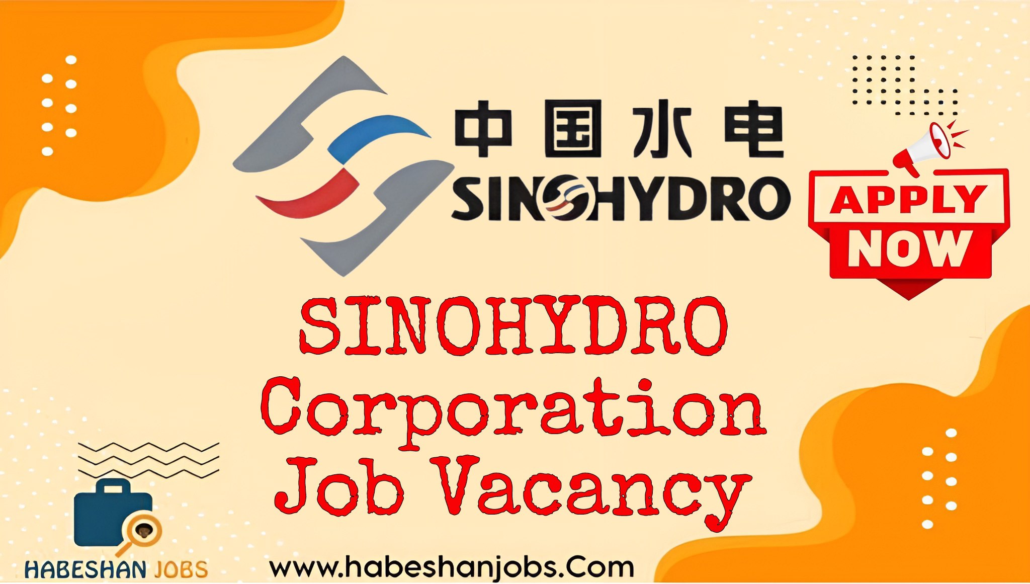 SINOHYDRO Corporation Job Vacancy 2024
