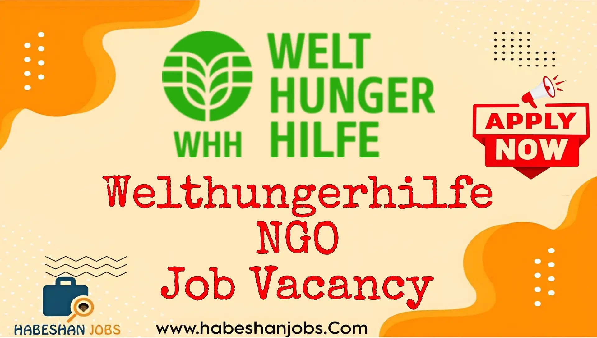Welthungerhilfe NGO Job Vacancy