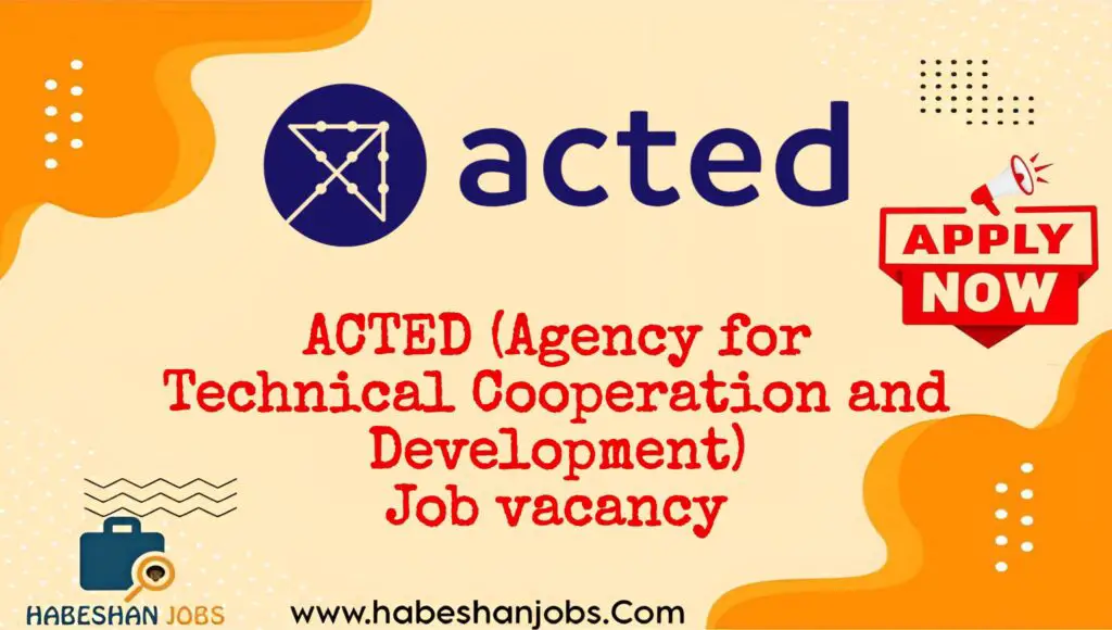 HR/Admin Intern Job at ACTED – NGO Internship Ethiopia 2025